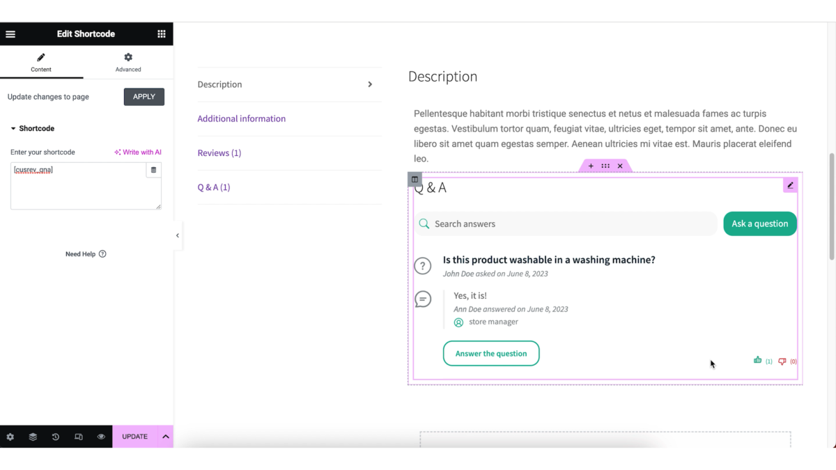 How to Add Questions and Answers in WooCommerce - CusRev Blog