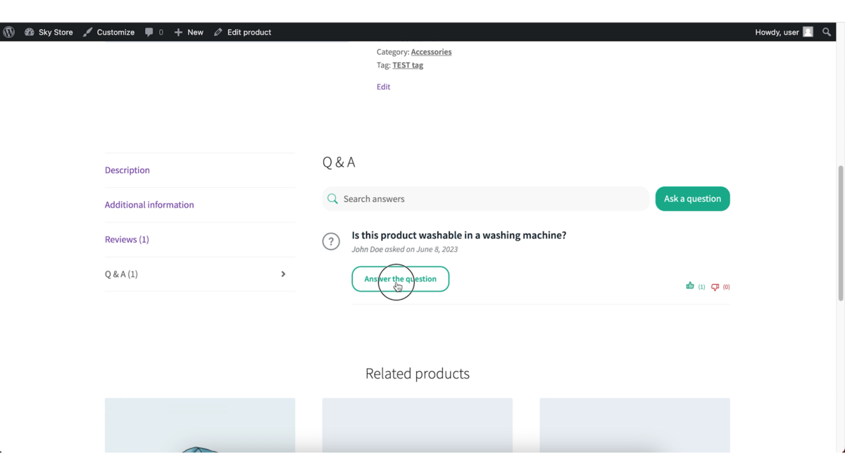 How to Add Questions and Answers in WooCommerce - CusRev Blog
