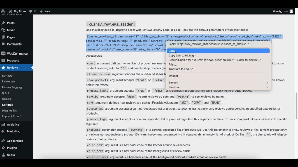 How to Add a Review Slider in WooCommerce? - CusRev Blog