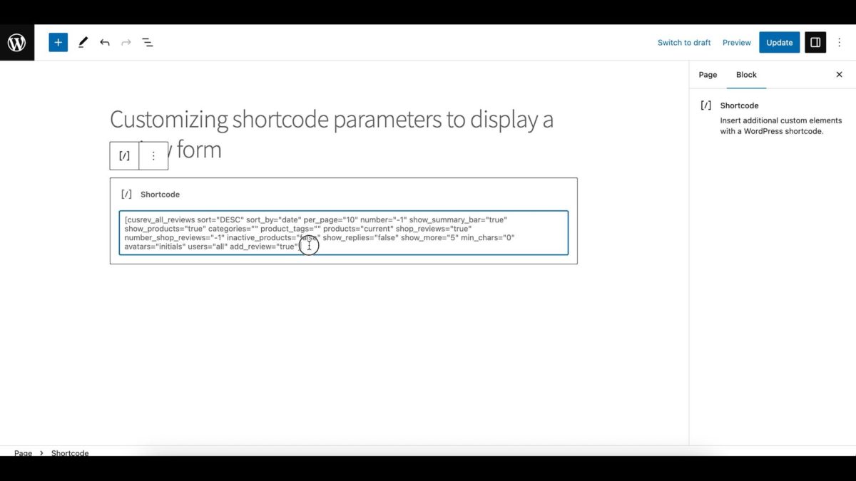 How to Display WooCommerce Reviews with Shortcodes? - CusRev Blog
