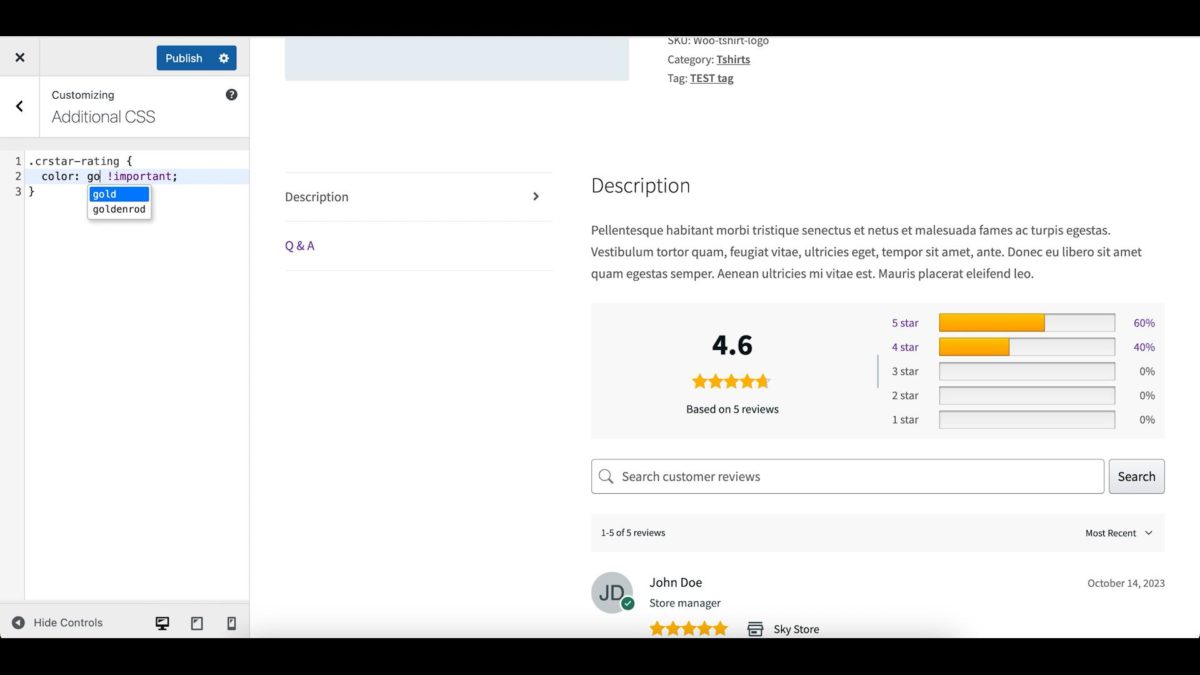How to Display WooCommerce Reviews Outside of Tabs - CusRev Blog